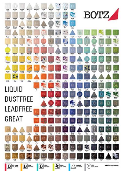 BOTZ Glasuren: Farben